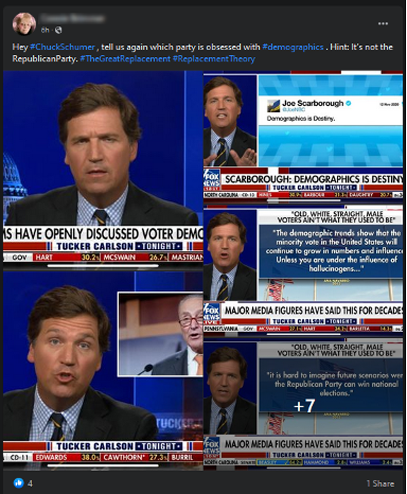 Deplatform Tucker Carlson and the "Great Replacement" Theory | Texoma ADL